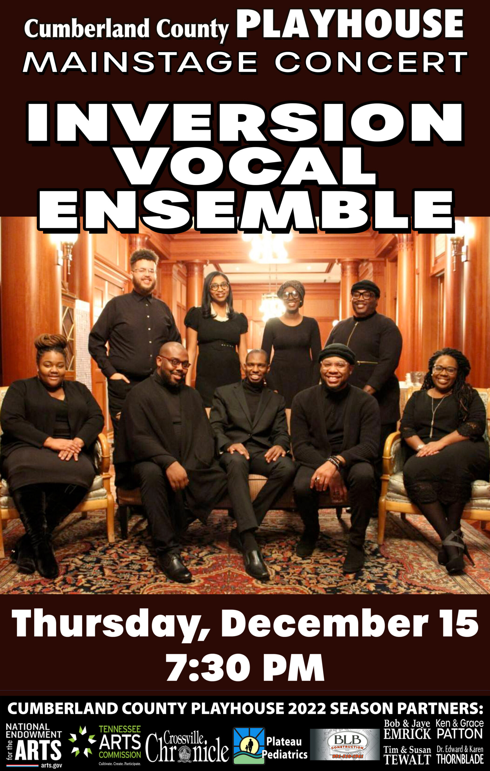 Inversion Poster - Cumberland County Playhouse